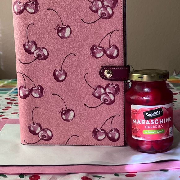 Coach | Office | Coach Notebook With Cherry Print Nwt | Poshmark